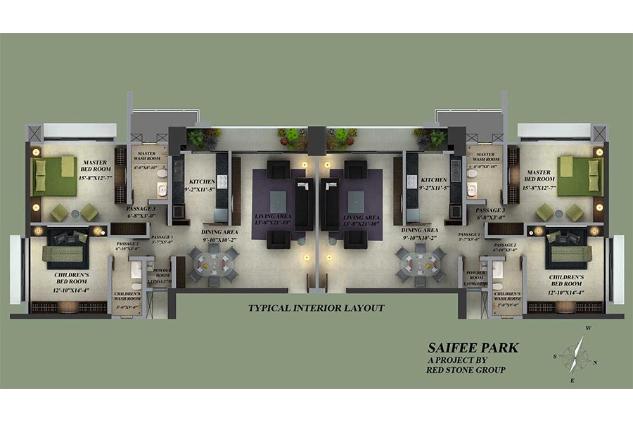 Saifee Park - Red Stone